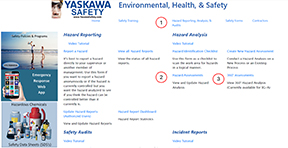 Yaskawa Environmental, Health, and Safety Resources
